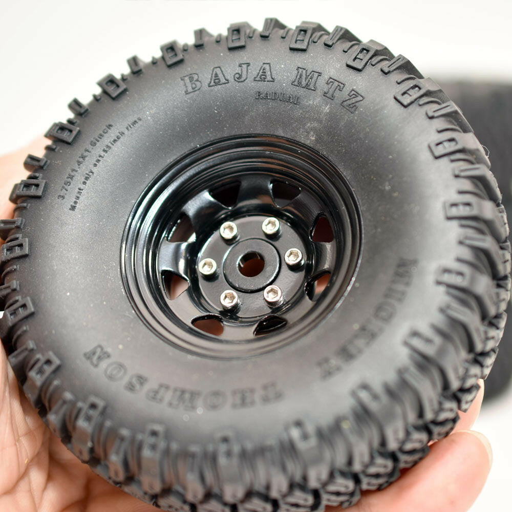 [問屋ワールド]クローラーRC用1.55インチスチール製ビードロックホイール・タイヤセット（95mm） (4個セット) – RAYWOOD