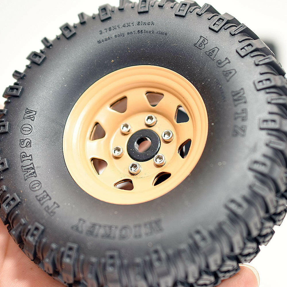 [問屋ワールド]クローラーRC用1.55インチスチール製ビードロックホイール・タイヤセット（95mm） (4個セット) – RAYWOOD