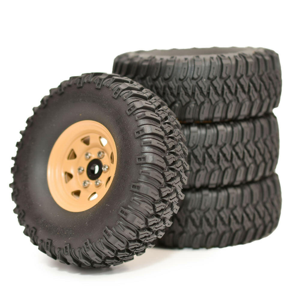 [問屋ワールド]クローラーRC用1.55インチスチール製ビードロックホイール・タイヤセット（95mm） (4個セット) – RAYWOOD